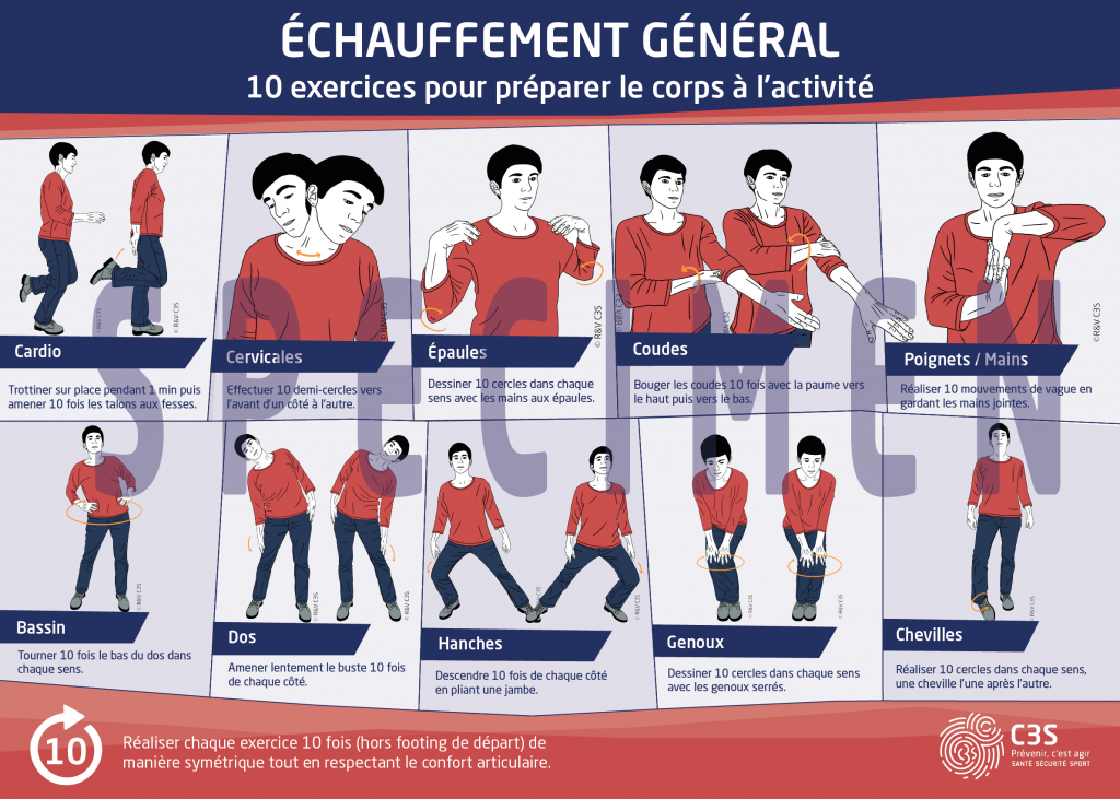 L'échauffement général pour prévenir les TMS - C3S L'échauffement général pour prévenir les TMS - C3S